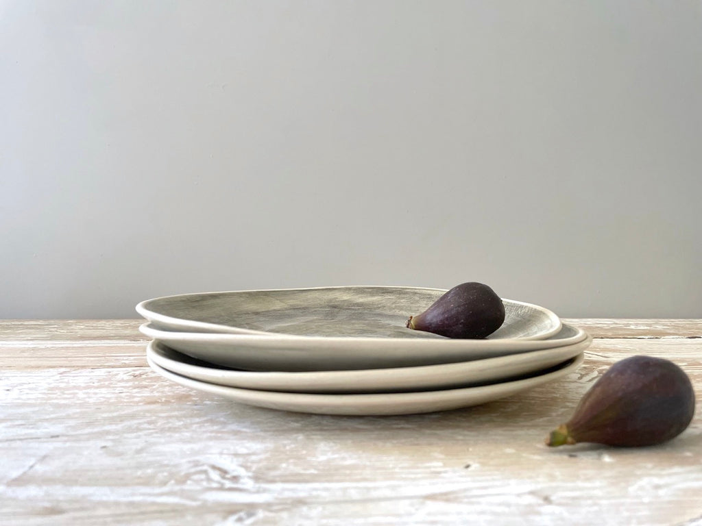 Wonki Ware Dinner Plates 28cm - Plain Charcoal Wash - Set of 4 – Wonki ...