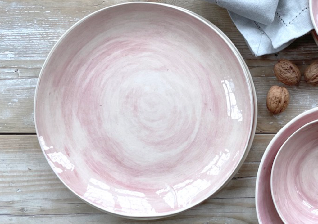 Wonki Ware Side Plate 23cm - Plain Pink - Set of 1 – Wonki Ware UK