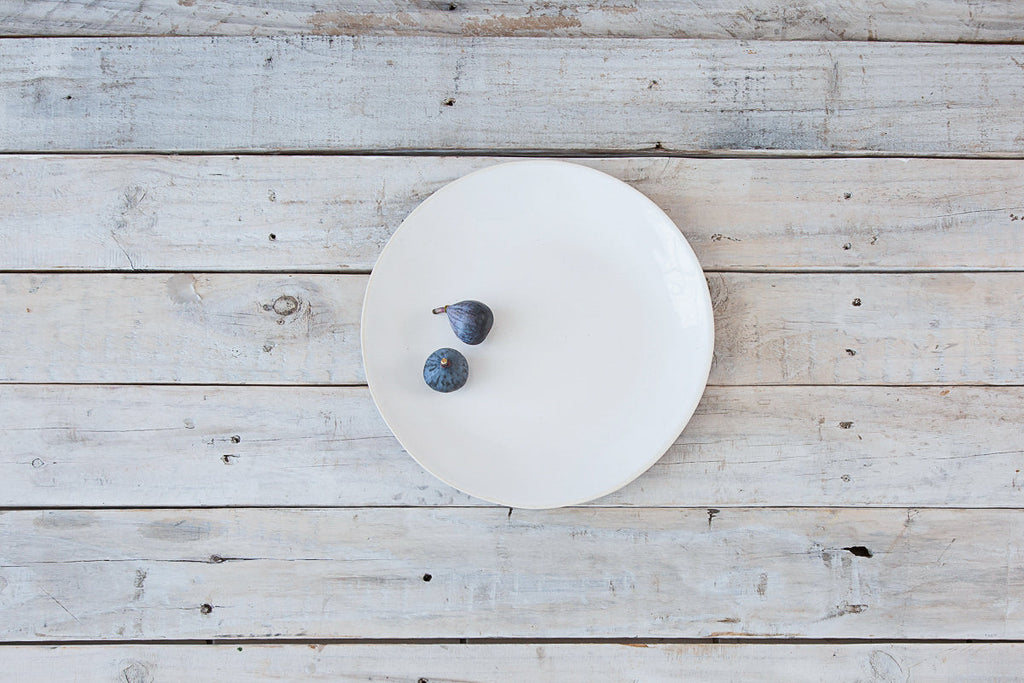 Wonki Ware Dinner Plates 28cm - Plain White - Set of 4 – Wonki Ware UK