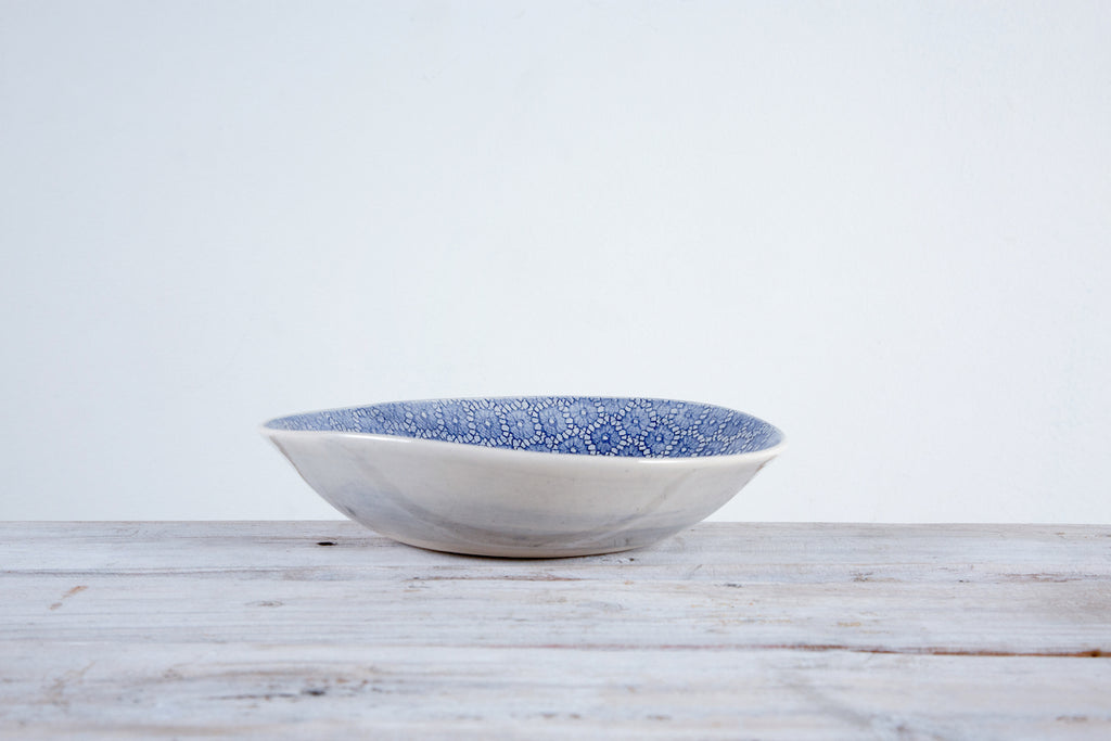 16-Piece Dinner Set - Blue Patterned | Wonki Ware UK